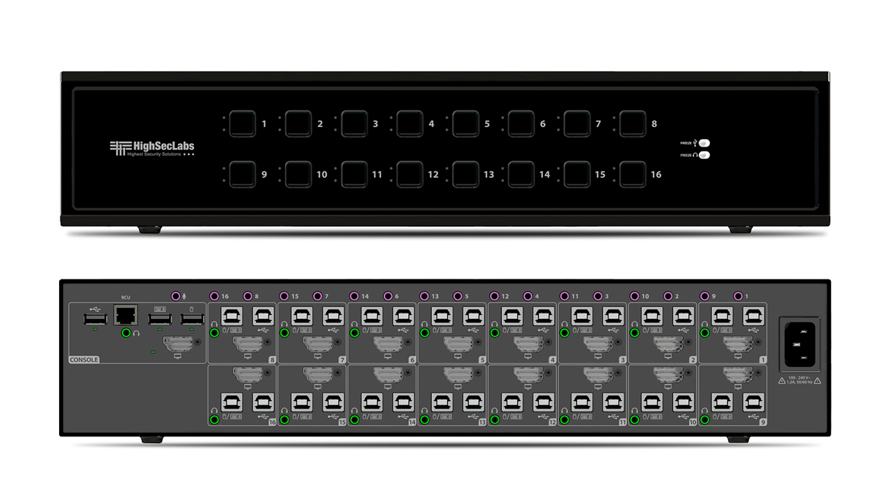 16 PORT SINGLE-HEAD OFFICE KVM SWITCH – HighSecLabs